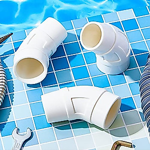 Fabbay 4 Pieces 45 Degree Elbow Replacement Compatible with Zodiac Baracuda Pool Cleaner G3, G2, Ranger, Wahoo, 1500 Adapter