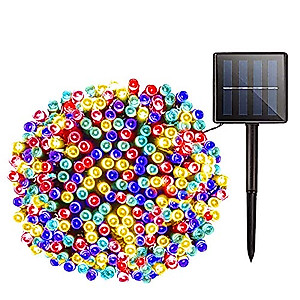 Solar Christmas String Lights Outdoor - 72ft 200 LED 8 Modes Outdoor Fairy String Lights, Waterproof Solar Powered Lights for Garden, Patio, Fence, Holiday, Party, Balcony Decorations (Multicolor)