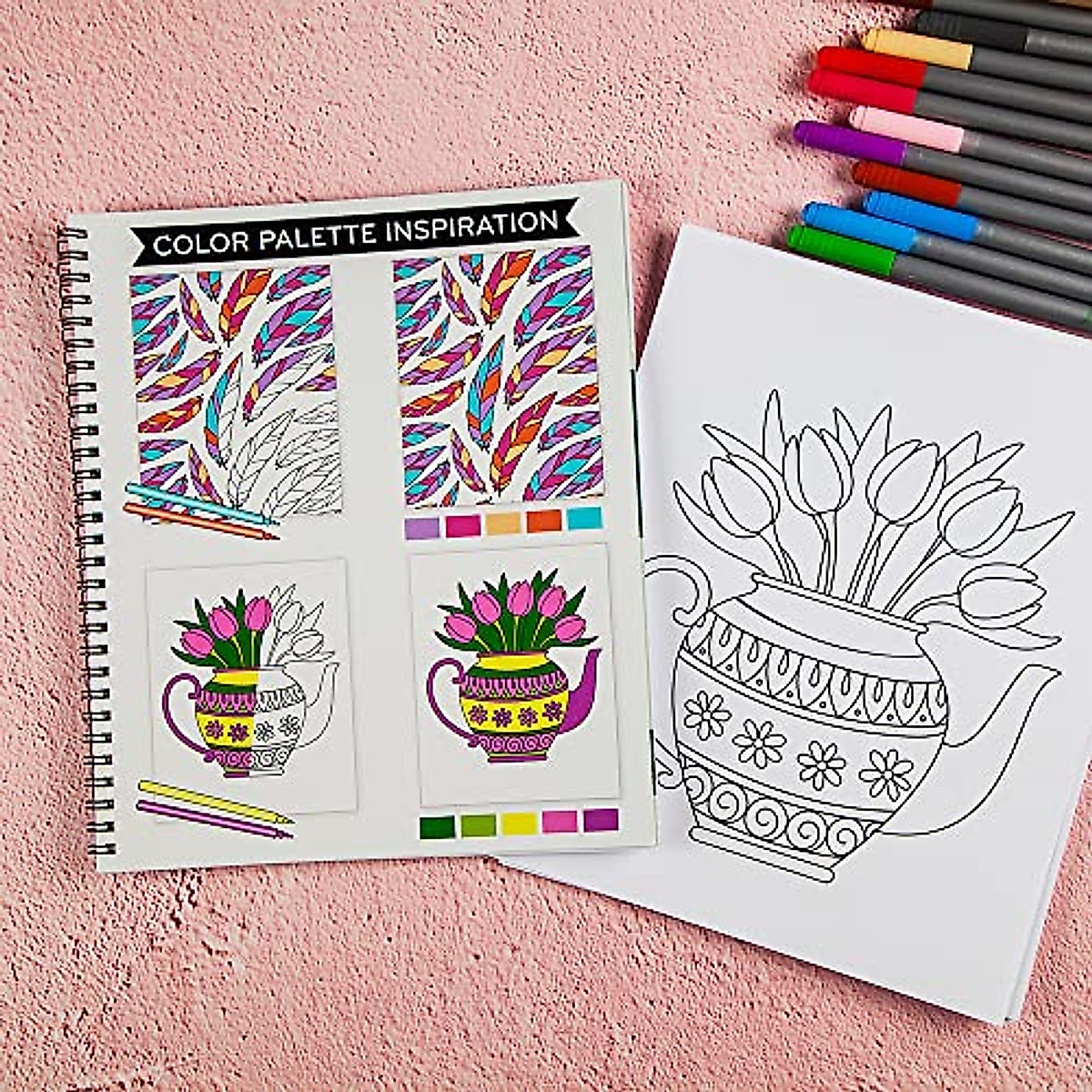 Large Print Easy Color & Frame - Calm (Stress Free Coloring Book)