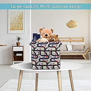 Awekris Foldable Storage Cube Bins Fabric Storage Basket [1-Pack] 12x12x12 inch Collapsible Storage Box Organizer with Handles for Cubby Shelf Nursery Home Closet Large