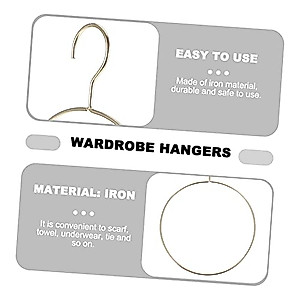 HANABASS 5pcs Handbag Hanger Fashion Scarf Clothes Organizer Rack Closet Organizer Hanger Belt Hanging Hooks Towel Ring Hangers Underwear Rack Cool Clothes Hanger Headband Adults' Hangers