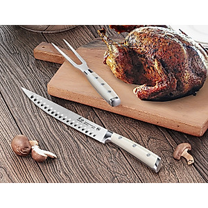 Cangshan S1 Series 61895 German Steel Forged 2-Piece Carving Set, Crème