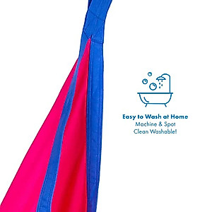 Harkla Sensory Kids Pod Swing - Calming Kids Indoor Therapy Swing Helps with Autism, Anxiety, ADHD & SPD | Kids Hanging Chair Includes All Hardware | Perfect for Sensory Room & Treehouse Swing