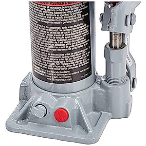 Pro-Lift B-004D Grey Hydraulic Bottle Jack for Truck - 4 Ton Capacity