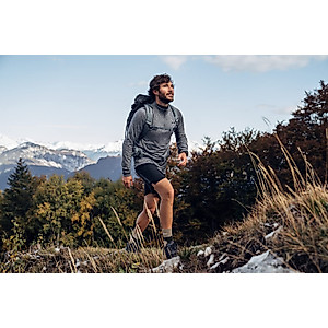 CEP Merino Wool Hiking Mid-Cut Socks, Stonegrey/Grey, Women, II (SM)