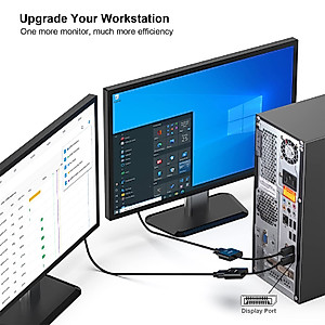 BENFEI DisplayPort to VGA,Gold-Plated Uni-directional DP Computer to VGA Screen Adapter 1080P (Male to Female) Compatible for Lenovo, Dell, HP, ASUS