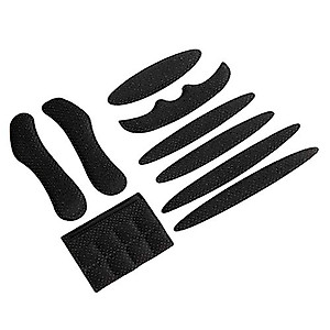Jipemtra Helmet Padding Foam Kit 27PCS Bicycle Replacement Pads Universal Foam Pads Set for Bike Motorcycle Cycling Racing Outdoors (Black 27pcs MTX)