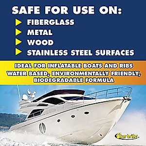 STAR BRITE Heavy Duty Boat Bottom Cleaner - Remove Tough Deposits, Scum Lines & Rust Stains Quickly & Easily from Boat Hull - Safe for Fiberglass, Wood, Iron & Painted Surface 32 OZ (092232P)