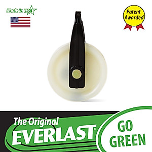 Everlast #70 Utility Pulley with 2 1/2" Wheel (Pack of 2 ea), Useful for Many Applications Including clotheslines and Exercise. Rust Proof Pulleys for Pulley Clothesline Systems