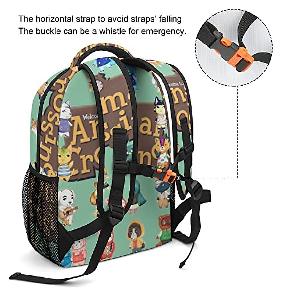 Rwillppycfei Women Backpack Animal Cute Crossing Backpack Large Storage Shoulder Backpack Perfect Casual Daypack Classical Basic Business Computer Bag