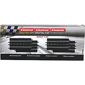 Carrera 20509 Standard Straights Track Extension Pack for Digital 124/132, Evolution Slot Car Race Set (4 pcs)