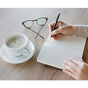 TROEX PU Leather Journal Writing Notebook with Ballpoint Pen, String Closure & Unlined Pages- Light Brown Leather Bound Journal for Men & Women- Vintage Style Handmade Leather Notebook Journal