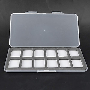 Fishing Tackle Organizer, ABS Magnetic Fly Fishing Storage Box Fish Hook Lure Tackle Case with Foam Accessory(12 Grid)