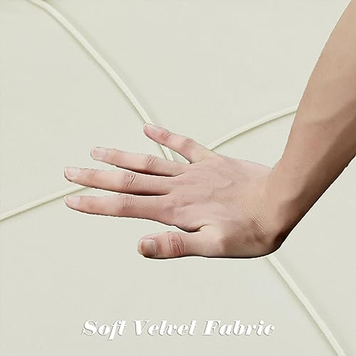 3 in 1 Convertible Sofa Bed Pull Out Couch Sleeper Modern Velvet Loveseat Couch Futon Sofá Bed w/Reclining Backrest,Side Coffee Table,2 Pillows,Lounge Sofa for Living Room Apartment Home Office,White