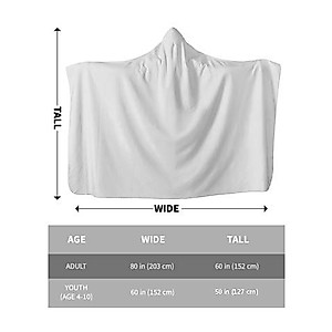 Melory Viking Life Tree Hooded Blanket Polyester Print Wearable Blanket Sherpa Fleece Throw Blanket Wrap Soft Microfiber Novelty Blanket for Adults and Youth White 60 x 80 inch