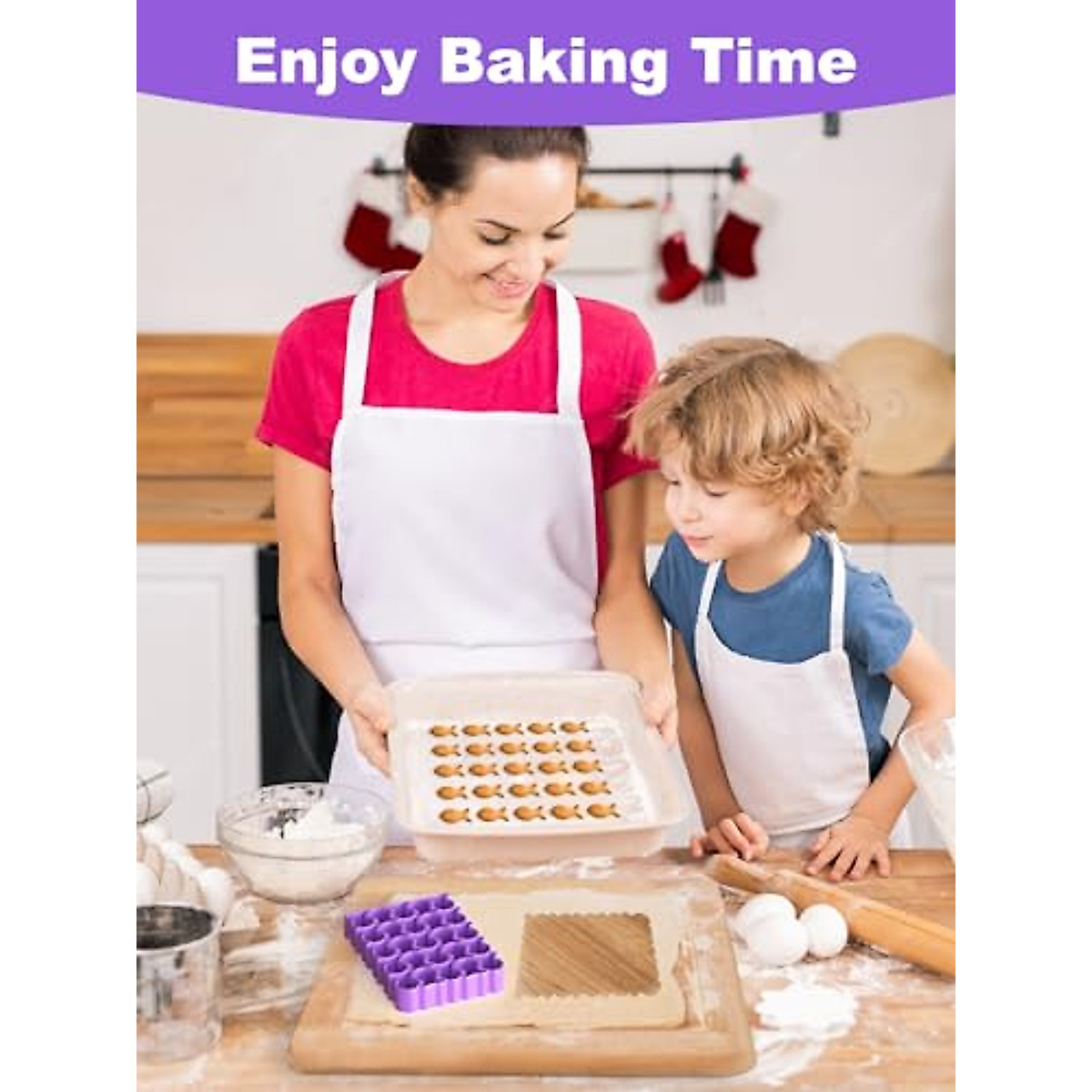 Palksky Gold Fish Crackers Cookie Cutter, 25Pcs Mini Fish Biscuit Cutter, Gold Fish Cutter for Crackers, Plastic Tiny Treats Baking Mold For Fish Shaped Foods