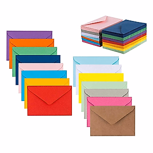 Colorful Envelopes 5" x 7" Assorted Colors 105 Pack Envelopes for Invitations, Birthday, Graduation, Baby Shower, Greeting Card