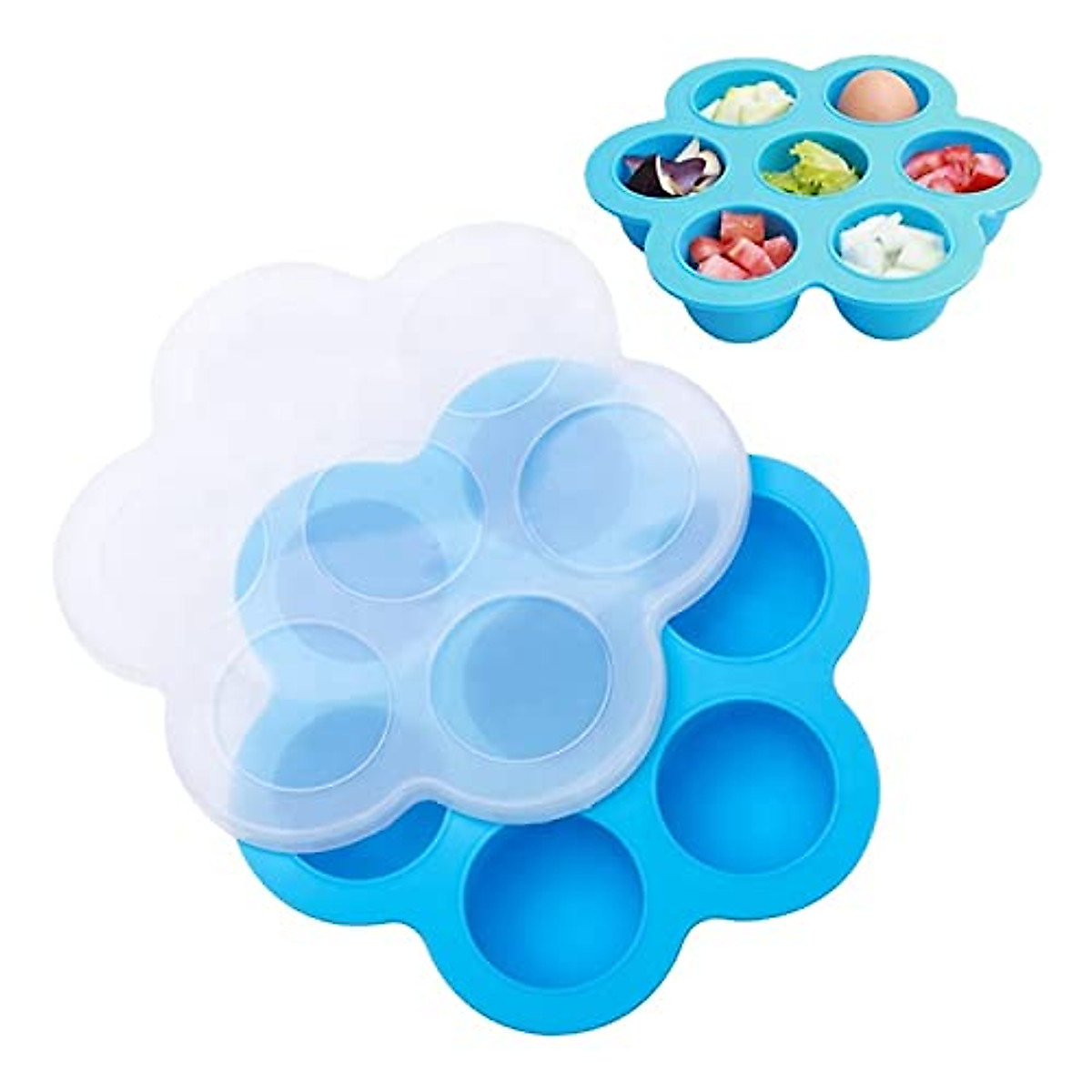 - Do-it-yourself, development thinking, food grade Summer Reusable Silicone Baby Food Freezer Tray Molds Storage Frozen Baby Food Storage Containers Kitchen Tools (Color : A) A (Color : B)