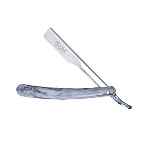 Barber Straight Razor - Professional Cut throat Premium Quality Plastic Handle Shaving Razor, 10 Double Edge Blades Kit (Red Black)