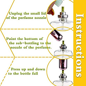 Portable Mini Refillable Perfume Atomizer Bottle Spray, Scent Pump Case for Travel 4 Pcs Pack of 5ml