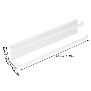 Magnetic Towel Holder,Space Saving Wall Mounted Towel Rack No-Drilling Double Bath Towel Bar for Bathroom Kitchen(White)