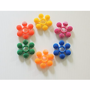 Plastic Interstar Rings Small 6 Pieces Bird Toy Parts 2.5"