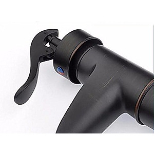 SJQKA-Bathroom faucet, basin faucet creative, Black Bronze single hole basin faucet