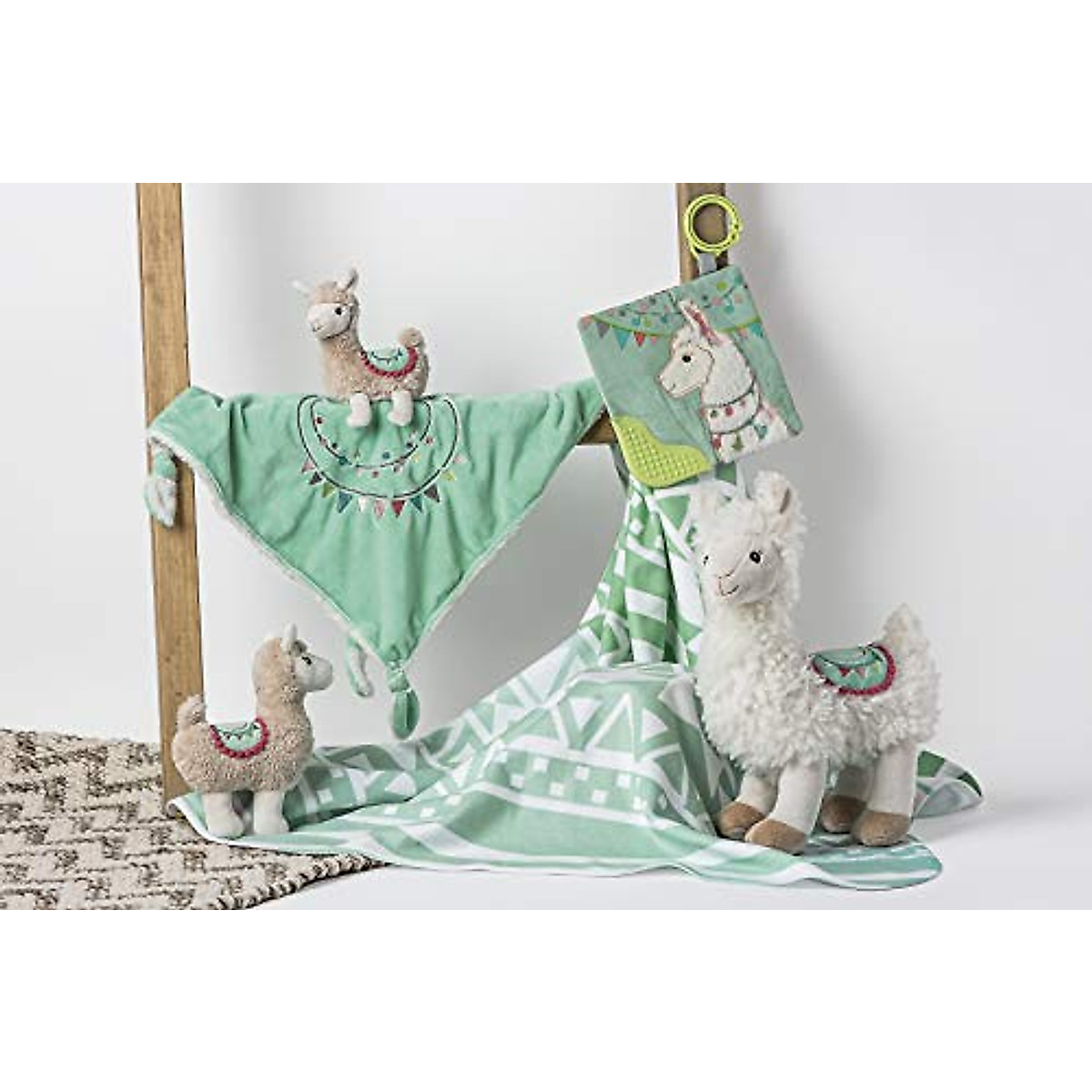 Mary Meyer Baby Lily Llama Character Blanket 13"x13"