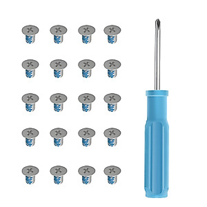 M2.5x4 Screw-Phillips Flat Head Screws(Pack of 20), Steel,Sliver-Phillips Screwdriver #0 for Laptop 3D Printer,Electrics by LeFix