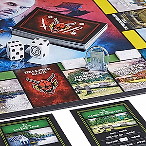 MONOPOLY: Netflix Stranger Things Edition Board Game for Adults and Teens Ages 14+, Game for 2-6 Players, Inspired by Stranger Things Season 4, Multicolor