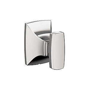 Amerock BH3601026 | Chrome Single Robe Hook | 2-5/8 in. (67 mm) Length Towel Holder | Highland Ridge | Towel Hook for Bathroom | Bathroom Hardware | Bath Accessories