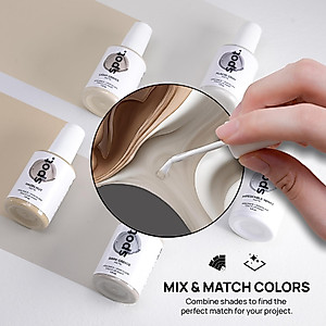 spot. Touch Up-Paint, Matte Finish, for Cabinets, Walls, Windows, Doors, and Furniture, 3 Color Kit Matches 90% of Surfaces, White 3 Pack