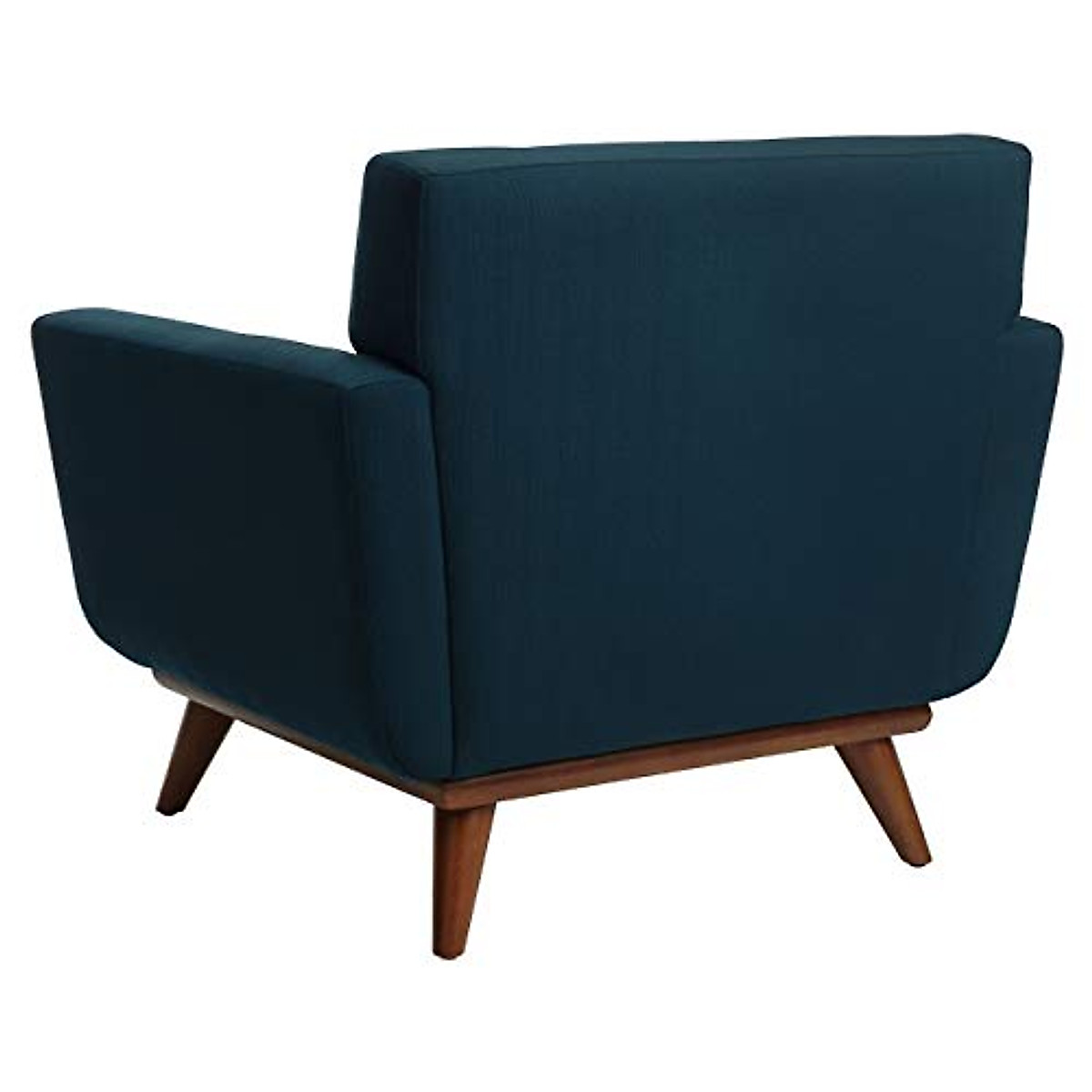 Safavieh Couture Home Opal Mid-Century Dark Teal Linen Tufted Arm Chair