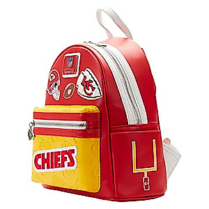 Loungefly Backpack: NFL Kansas City Chiefs Backpack with Patches