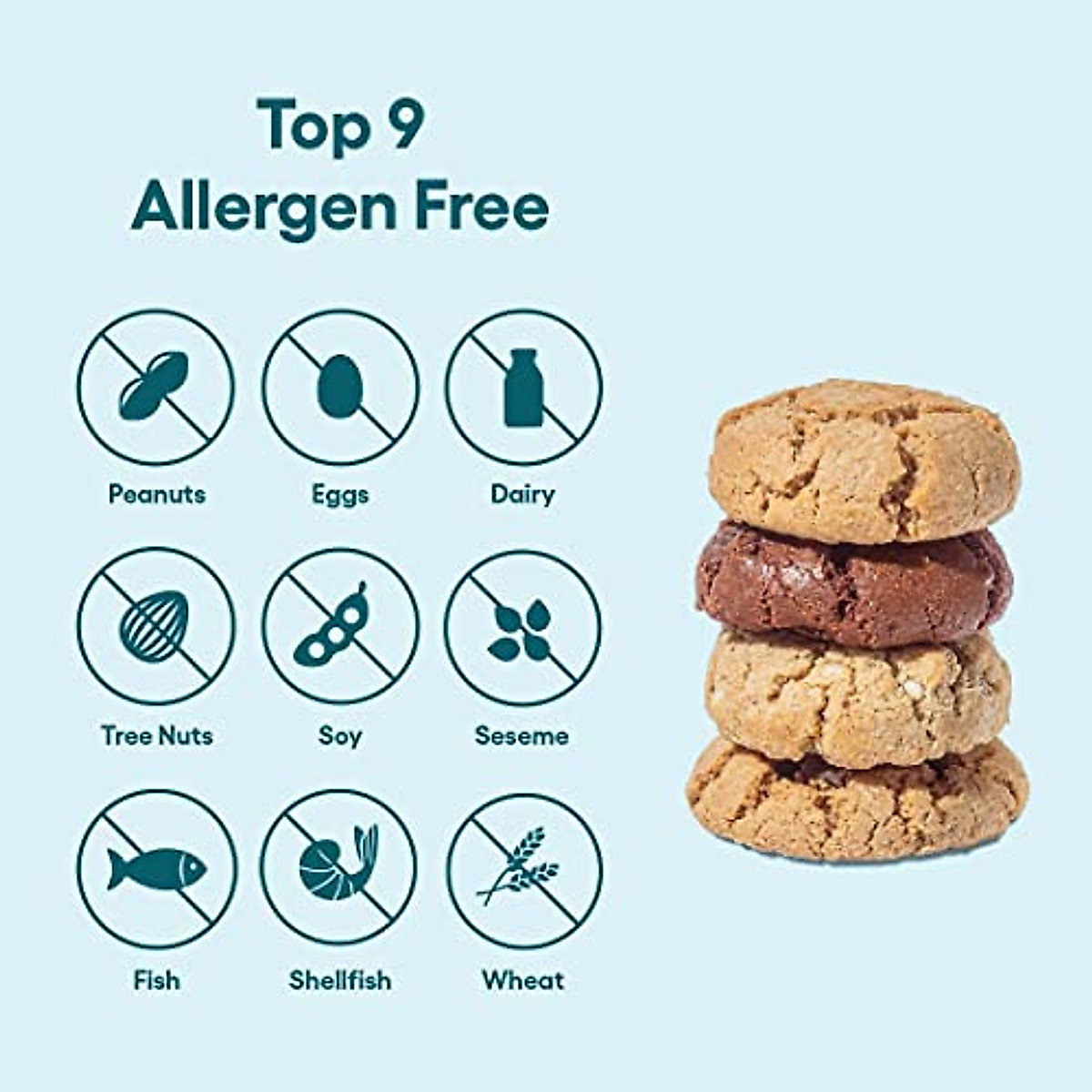 Gluten Free Cookies Variety Pack by Partake | 3 Box Variety Pack Vegan Snacks, Non-GMO, Allergy-Friendly | No Peanuts, Soy, Dairy, Tree Nuts