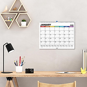 Dunwell 12x15 Wall Calendar 2023 2024 - (Colorful) Use to June 2024, Large 2023-24 Wall Calendar, Lined Monthly Calendar, 12 x 15 Hanging Calendar for Home or Office