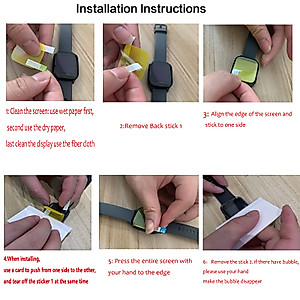 Compatible for Hemisol KR06 Military Smart Watches Screen Protector, [6 Pack] Full Coverage TPU Clear Film Compatible for ZYCZWL KR06 Smartwatch / Tonoue KR06 Smartwatch / Hemisol KR06 Smartwatch / KR06 Smartwatch (6 PACK)