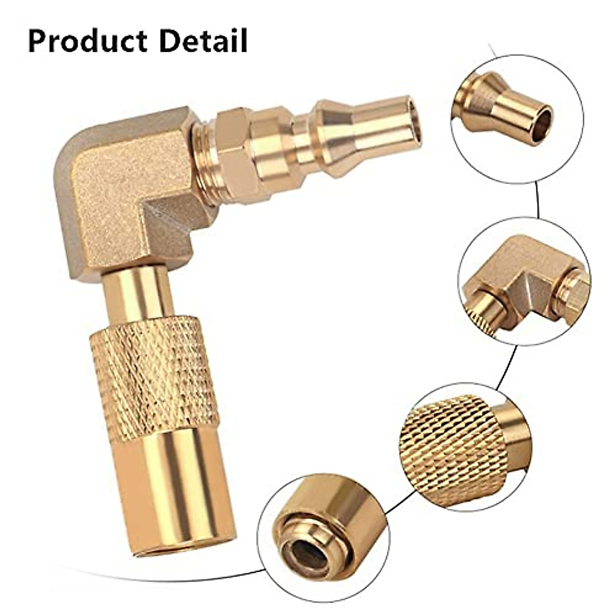 Hooshing 1/4 Inch RV Quick Connect Elbow Adapter Conversion Fitting Low Pressure for Blackstone 17 Inch and 22 Inch Propane Gas Tabletop Camping Grill