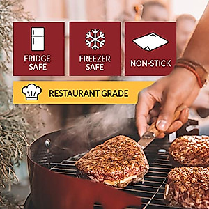 (250 Pack) Reli. Hamburger Patty Paper (4.75" x 5",Square) | Wax Paper Squares | Food Grade Patty Paper, Parchment Paper Sheets | Non-Stick Paper for Burger Press, Deli/Butcher Meat, Resturant-Grade