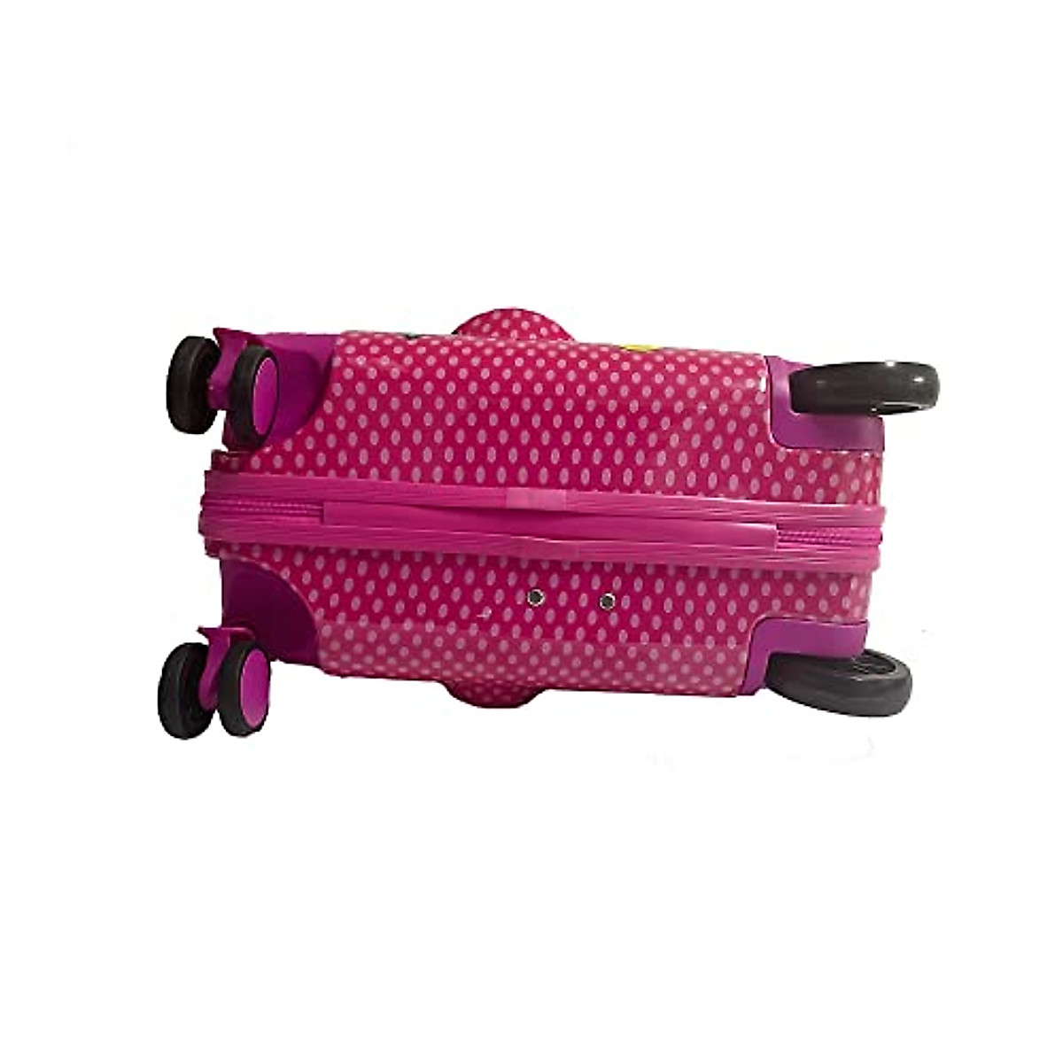 Disney Minnie Mouse Ride on Suitcase for Kids, 18'' Suitcase with Seat for Kids, Cute Lightweight Kids Travel Suitcase Trolley