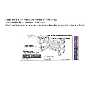 Our under sink storage shelf creates organization space, can custom fit both height and width, goes around pipes, and gets you organized