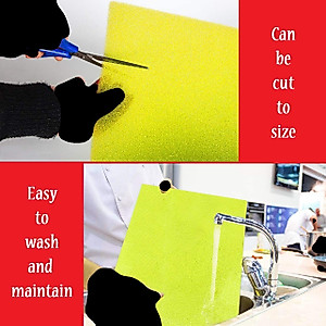 Dualplex® Fridge Liners - Refrigerator Liner Drawers or Shelves - 4 Pack Fridge Mats Washable - 12” x 15” - Fruit & Veggie Life Extender Liner - Fresh Produce Mat - Drawer Shelf Bins Liners (Yellow)