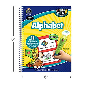Teacher Created Resources Power Pen Learning Book, Alphabet (TCR6918)