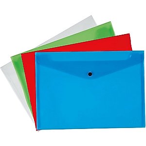 Q-Connect Polypropylene Document Folder A4 Assorted (Pack of 12)