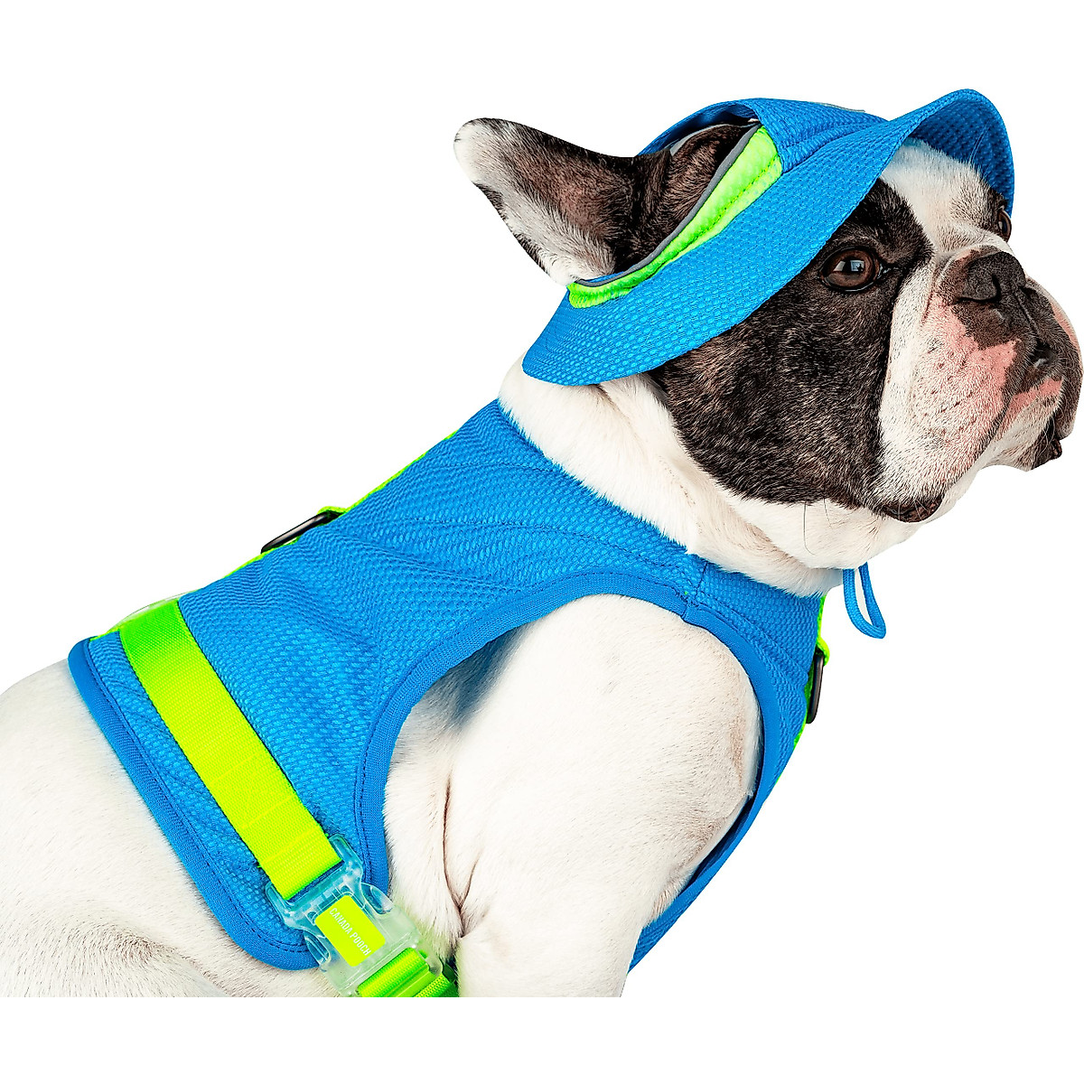 Canada Pooch Cooling Dog Sun Hat - Evaporative Cooling Dog Cap with Breathable Mesh Material for Hot Days, Adjustable Cooling Hat for Dogs Great for Dogs