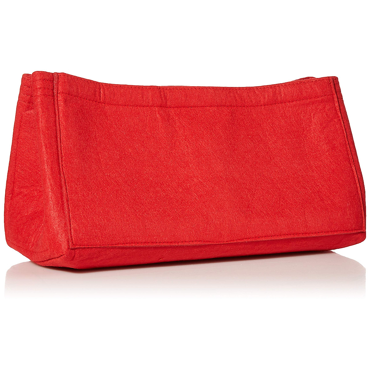 LEXSION Felt Purse Organizer Insert Bag organizer Multi Pocket Bag in Bag Organizer For Tote & Handbag Shaper 8008 Red L