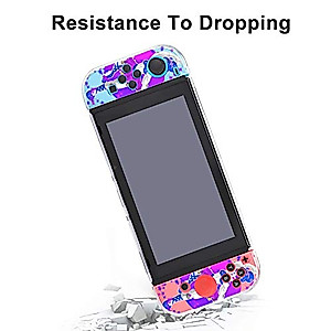 FNAF Ba-llora Case Compatible with Nintendo Switch, Shock-Absorption Anti-Scratch Protection Case, Crystal Clear Case for Nintendo Switch