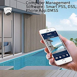 EmpireTech Smart 2MP AI Low Light 2.7mm–13.5mm Motorized Lens Turret Starlight IP IR Camera SMD Plus,POE Power Support,Vehicle and Human Detection,Built-in Mic,IP67 Weatherproof IPC-T3241T-ZA