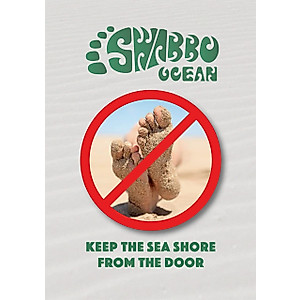 SWABBO Footwasher, Beach Essentials for Washing Feet Outdoors, Portable Pool Foot Bath, Keep Sand and Dirt Out of The House, Portable and Durable, for Beach, Poolside, Camping