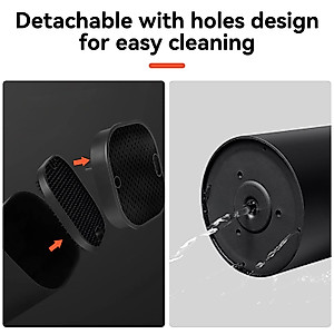 Qoosea Knife Holder Block without Knives Easy Cleaning Detachable Knife Storage Space Saver with Scissors Slot Sharpening Bar Slot Black